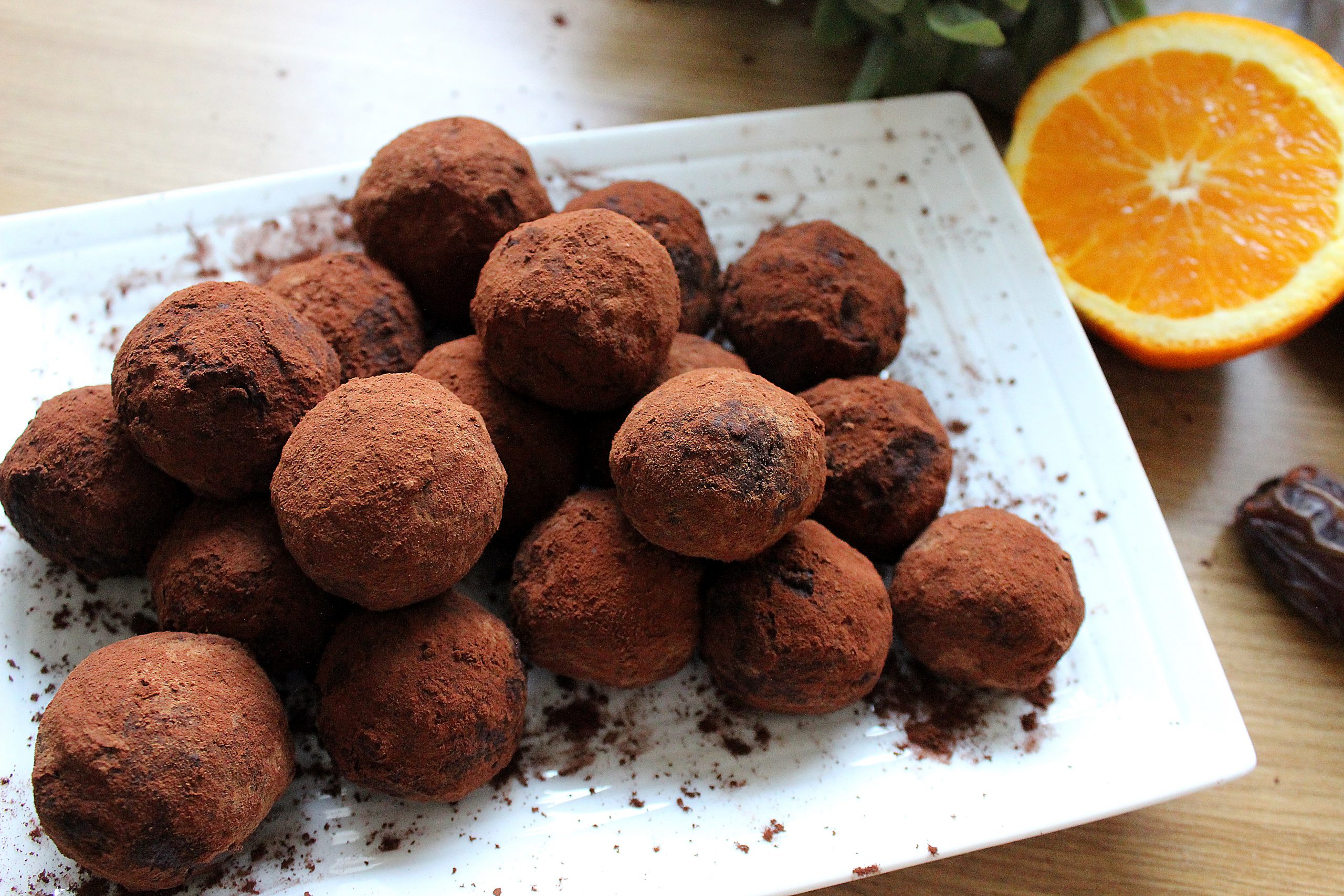 Chocolate Bliss Balls with Orange - Easy No Bake Recipe!