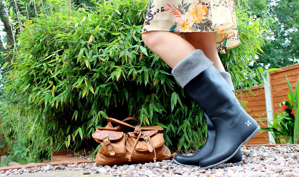 Butterfly Twists Fold Up Wellies | This Year's Festival Essential