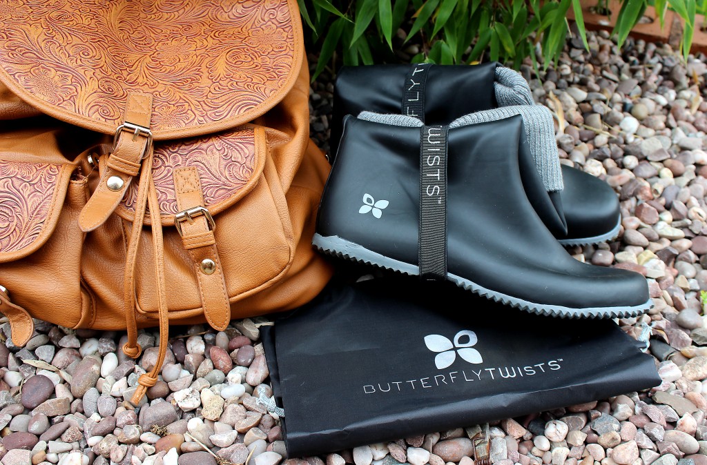 Butterfly Twists Fold Up Wellies | This Year's Festival Essential