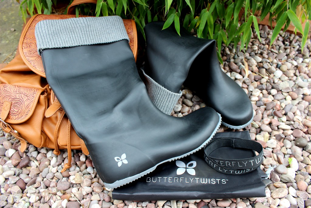 Butterfly Twists Fold Up Wellies | This Year's Festival Essential